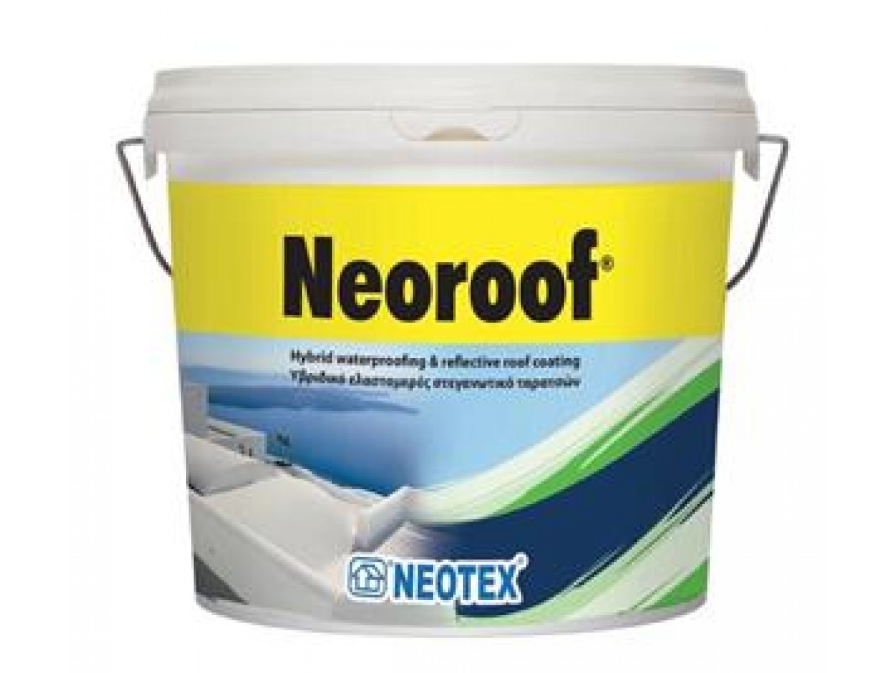 NEOTEX - NEOROOF - 13kg - ΛΕΥΚΟ - Υβριδικό ελαστομερές στεγανωτικό ...