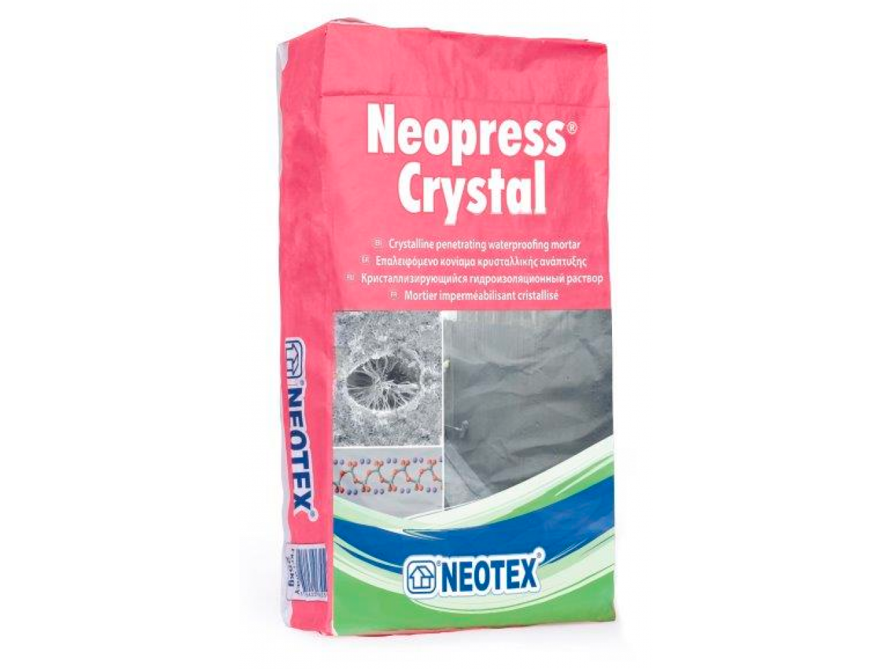 NEOTEX - Neopress Crystal - ΓΚΡΙ 25kg - Επαλειφόμενο χαλαζιακό κονίαμα ...