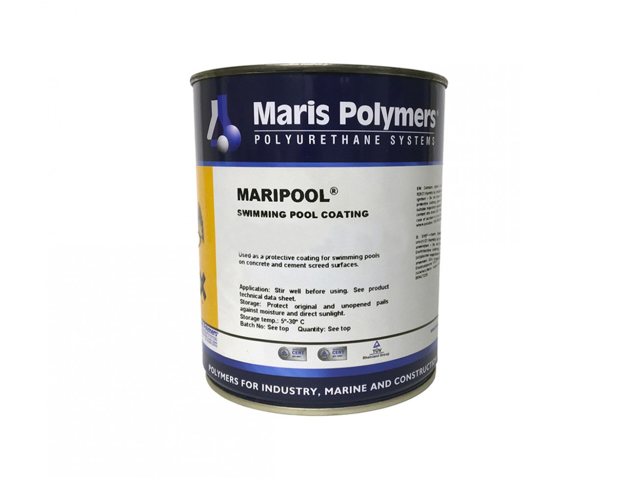 MARIS POLYMERS - MARIPOOL - Έγχρωμη ημίσκληρη βαφή πισίνας ενός ...