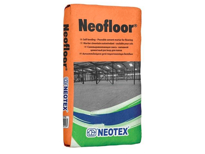 NEOTEX - Neofloor - ΓΚΡΙ 25kg - Αυτοεπιπεδούμενο χυτό τσιμεντοκονίαμα ...