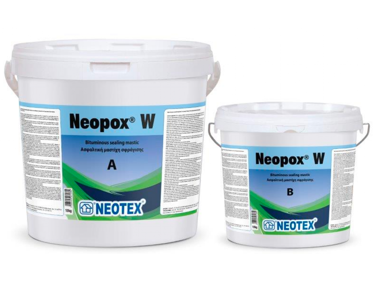 NEOTEX - Neopox W - 12kg - Υδατοδιαλυτή εποξειδική βαφή δύο συστατικών ...