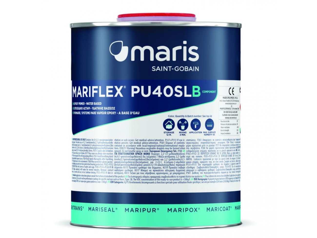 MARIS POLYMERS - MARIFLEX PU 40 SL A+B(5+1)kg - Ελαστική ...
