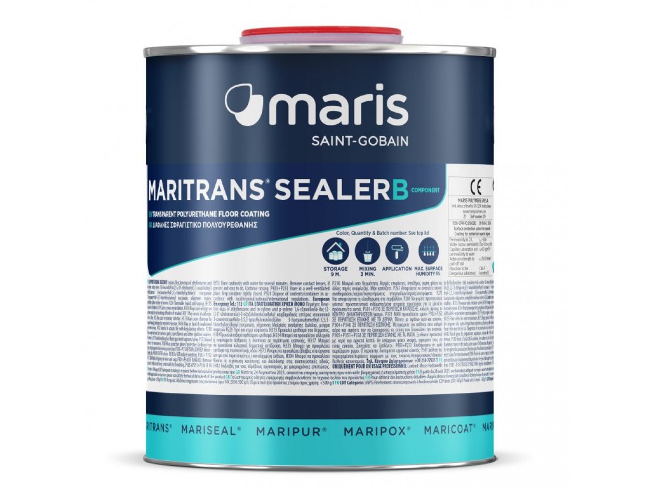 MARIS POLYMERS - MARITRANS SEALER A+B(5+5)kg - Διαφανής, επαλειφόμενη ...